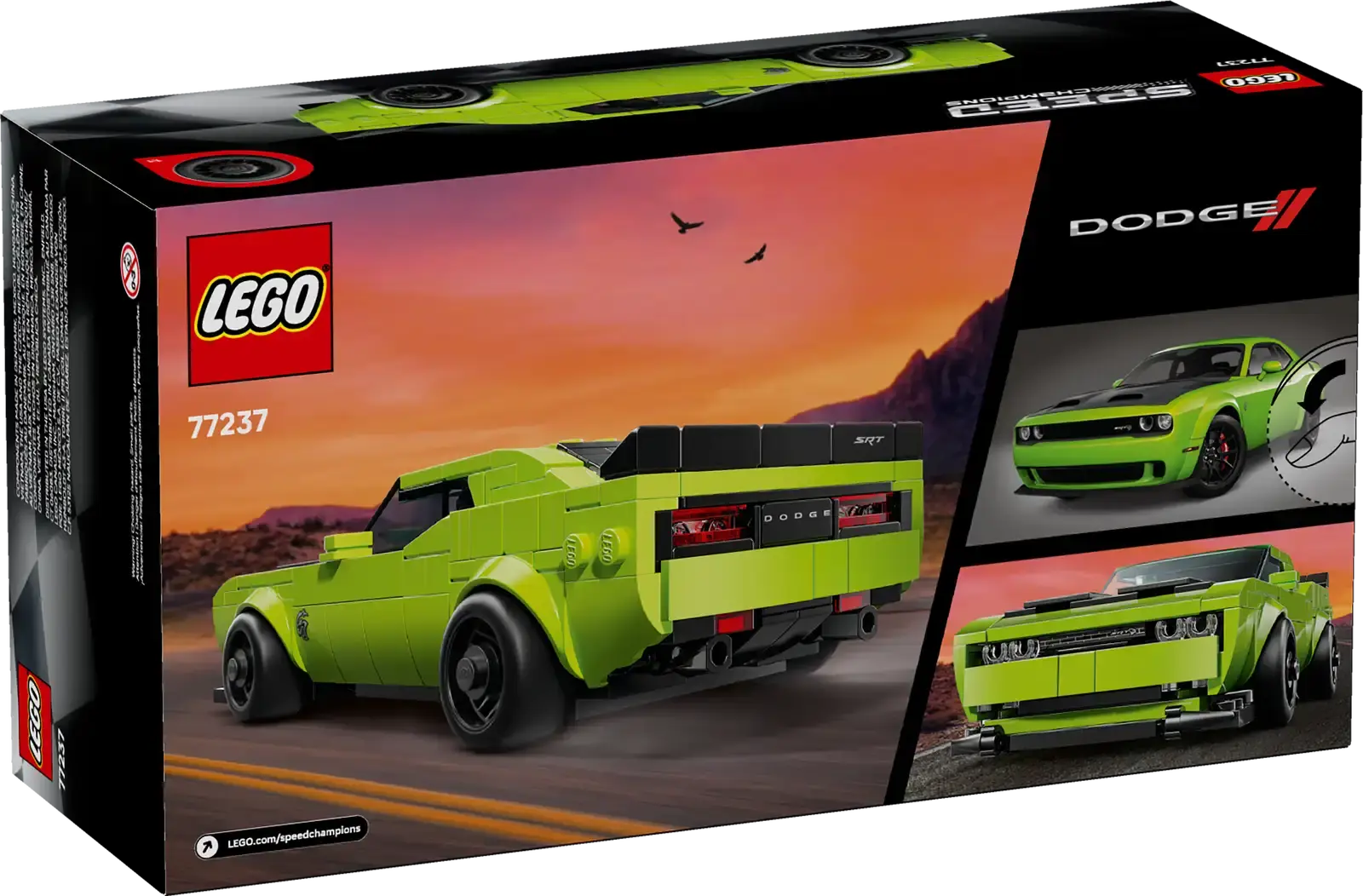 LEGO® 77237 Dodge Challenger SRT Hellcat Sports Car | Owls Hollow Toys ...