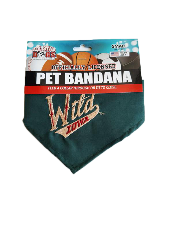 Iowa Wild Pet Bandana - Iowa Wild Hockey Club