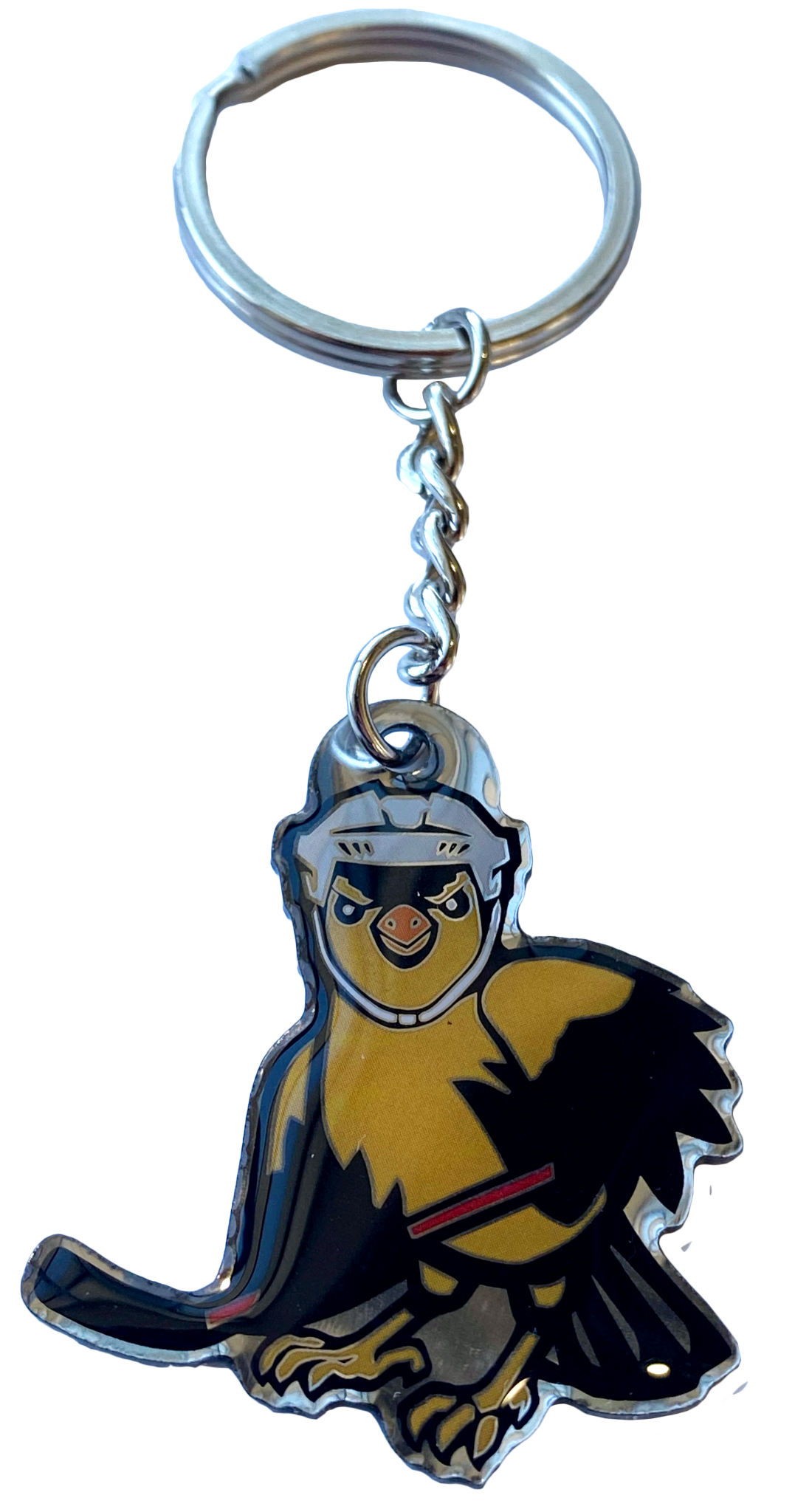 Iowa Grown Keychain - Goldfinch - Iowa Wild Hockey Club