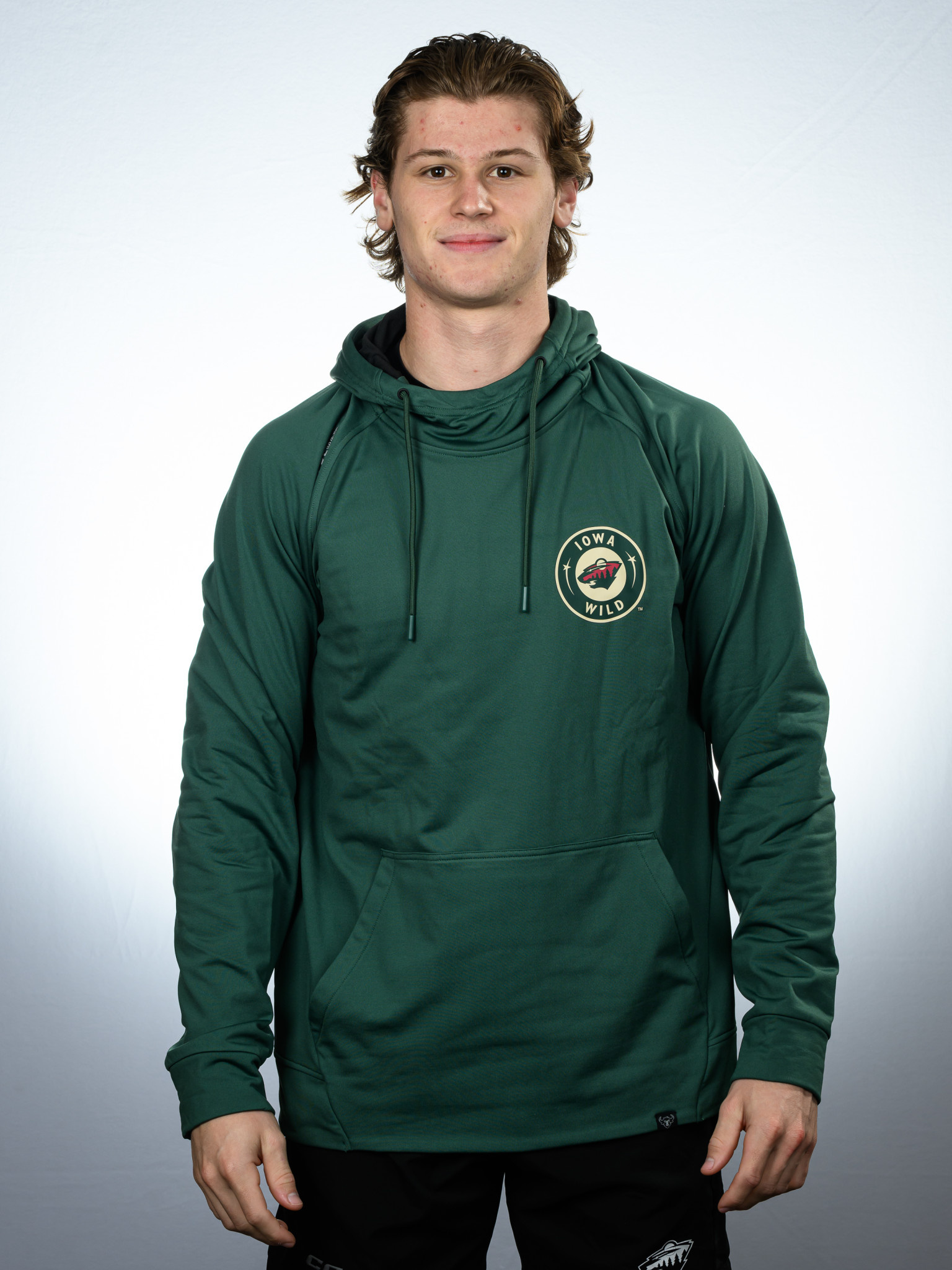 Left Chest Circle Logo Hood - Iowa Wild Hockey Club