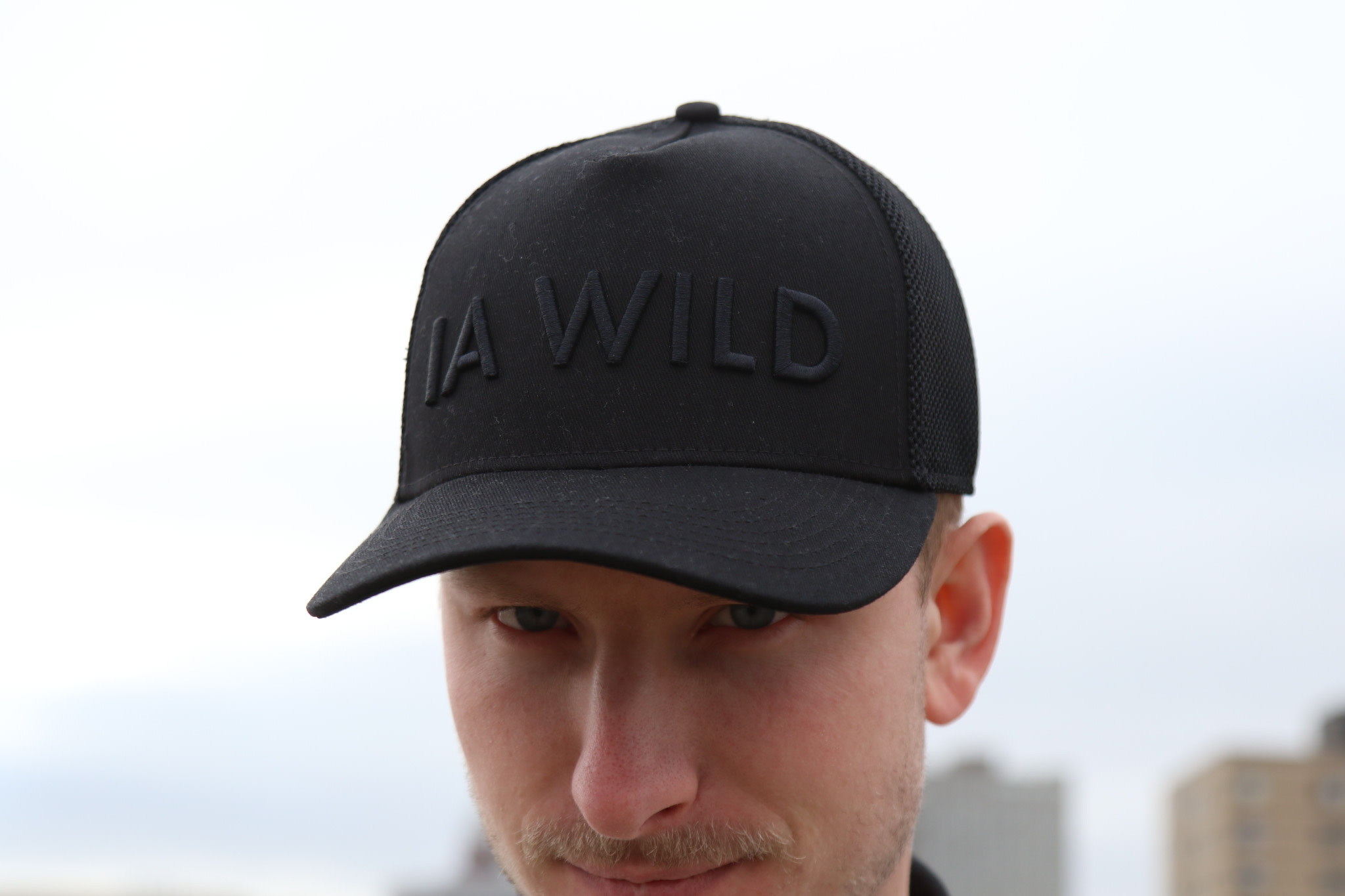 Line Change ALL Black IA WILD Trucker - Iowa Wild Hockey Club