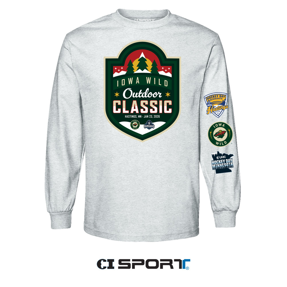 Iowa Wild Outdoor Classic Ash Long Sleeve - Iowa Wild Hockey Club