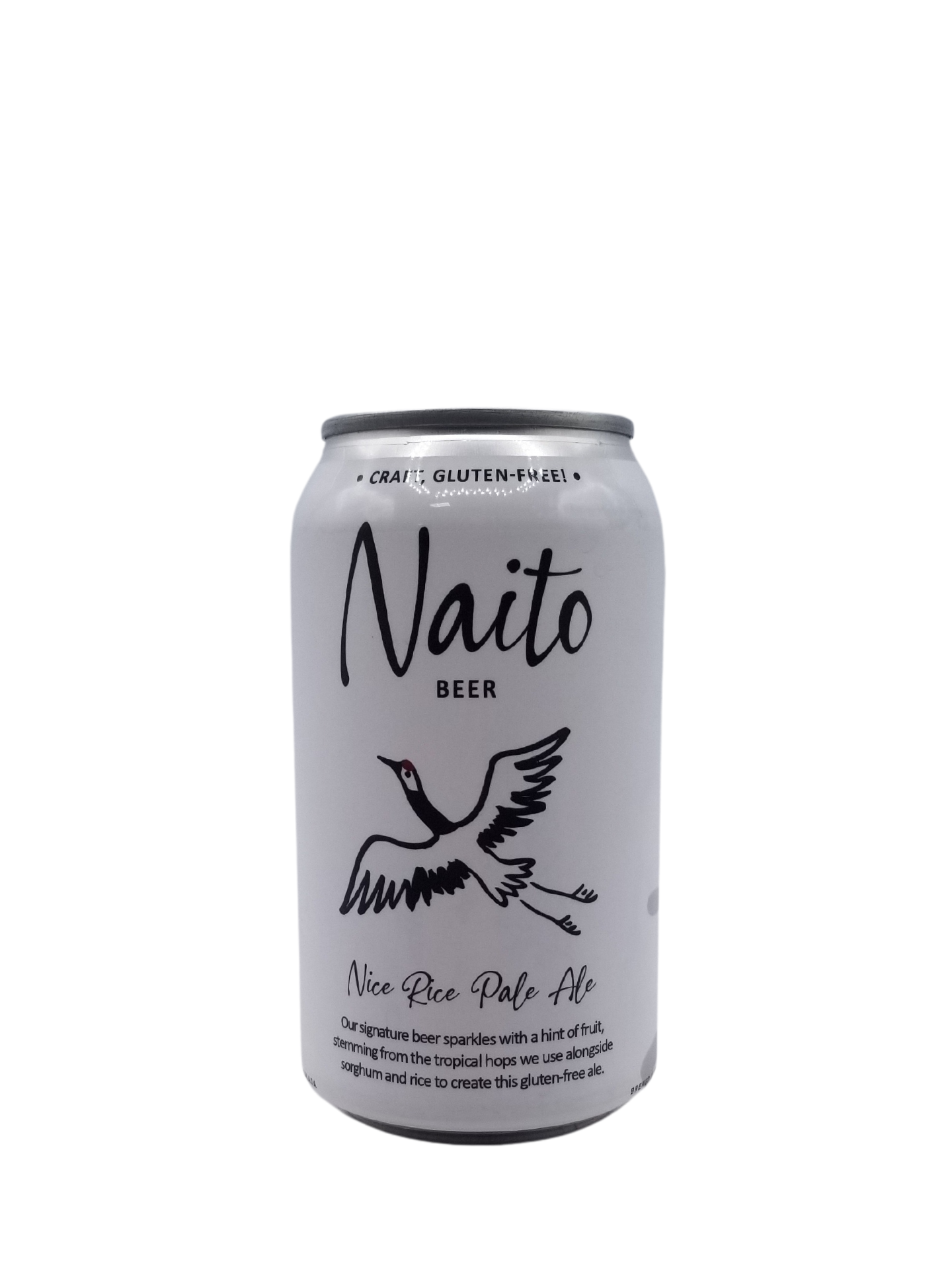 Naito Beer 'Nice Rice' Gluten Free Pale Ale 355ml - The Alberta Beer ...