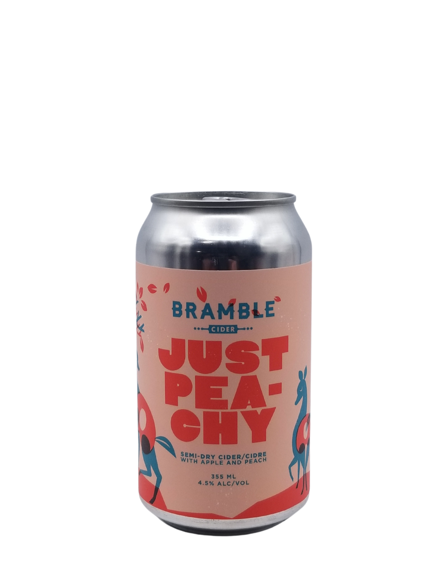 Bramble Cider Just Pea-chy Semi Dry Peach Cider 355ml - The Alberta ...
