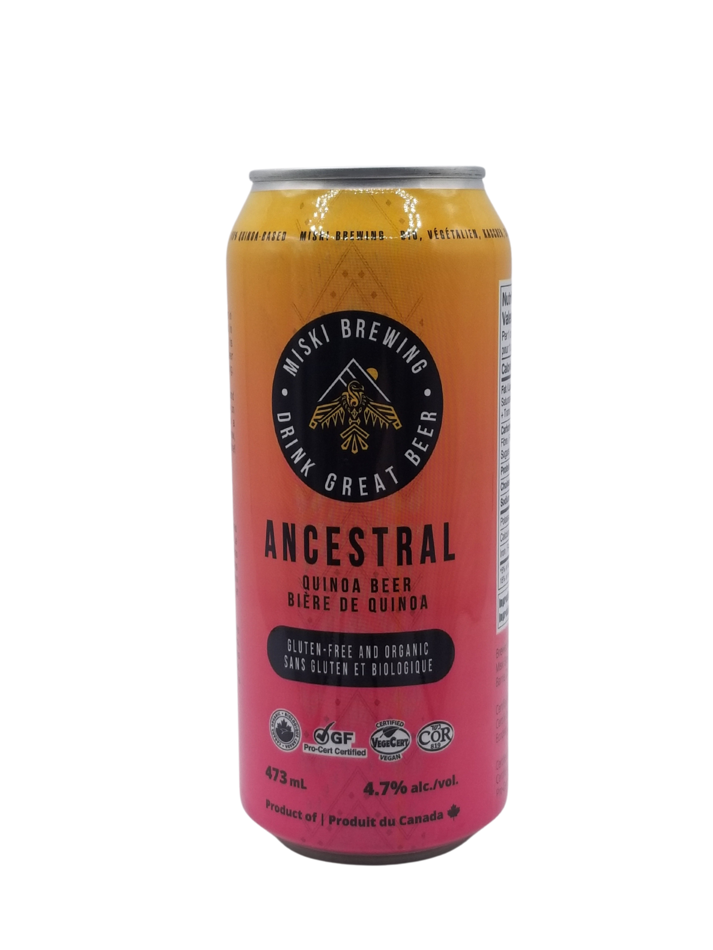 Miski Ancestral Gluten Free Quinoa Beer 473ml - The Alberta Beer Exchange