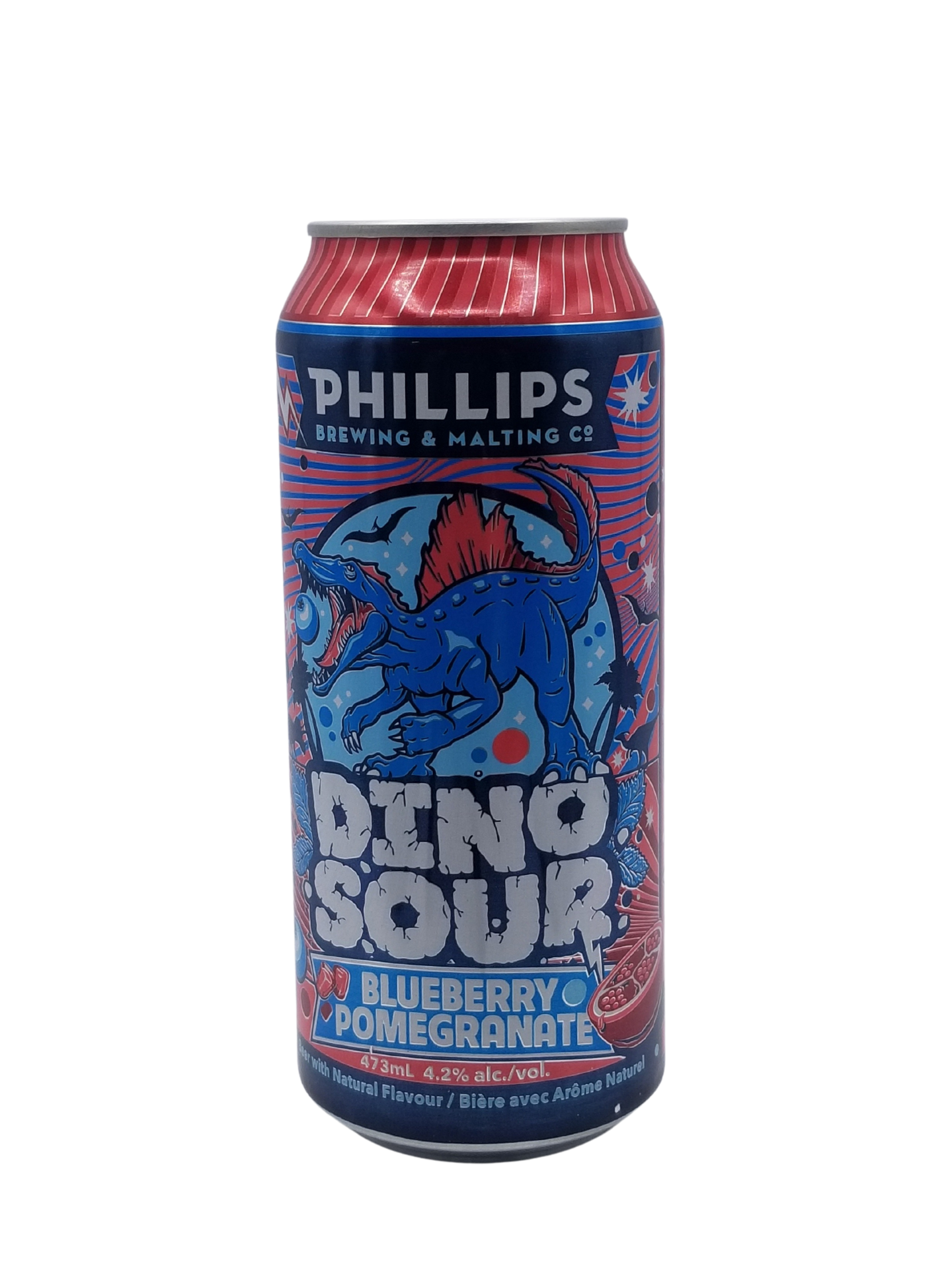 Phillips Brewing Dinosour Blueberry Pomegranate Sour 473ml - The ...
