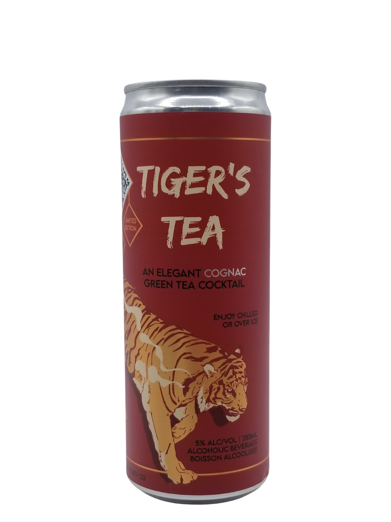 Tiger's Tea Cognac Green Tea 355ml - The Alberta Beer Exchange