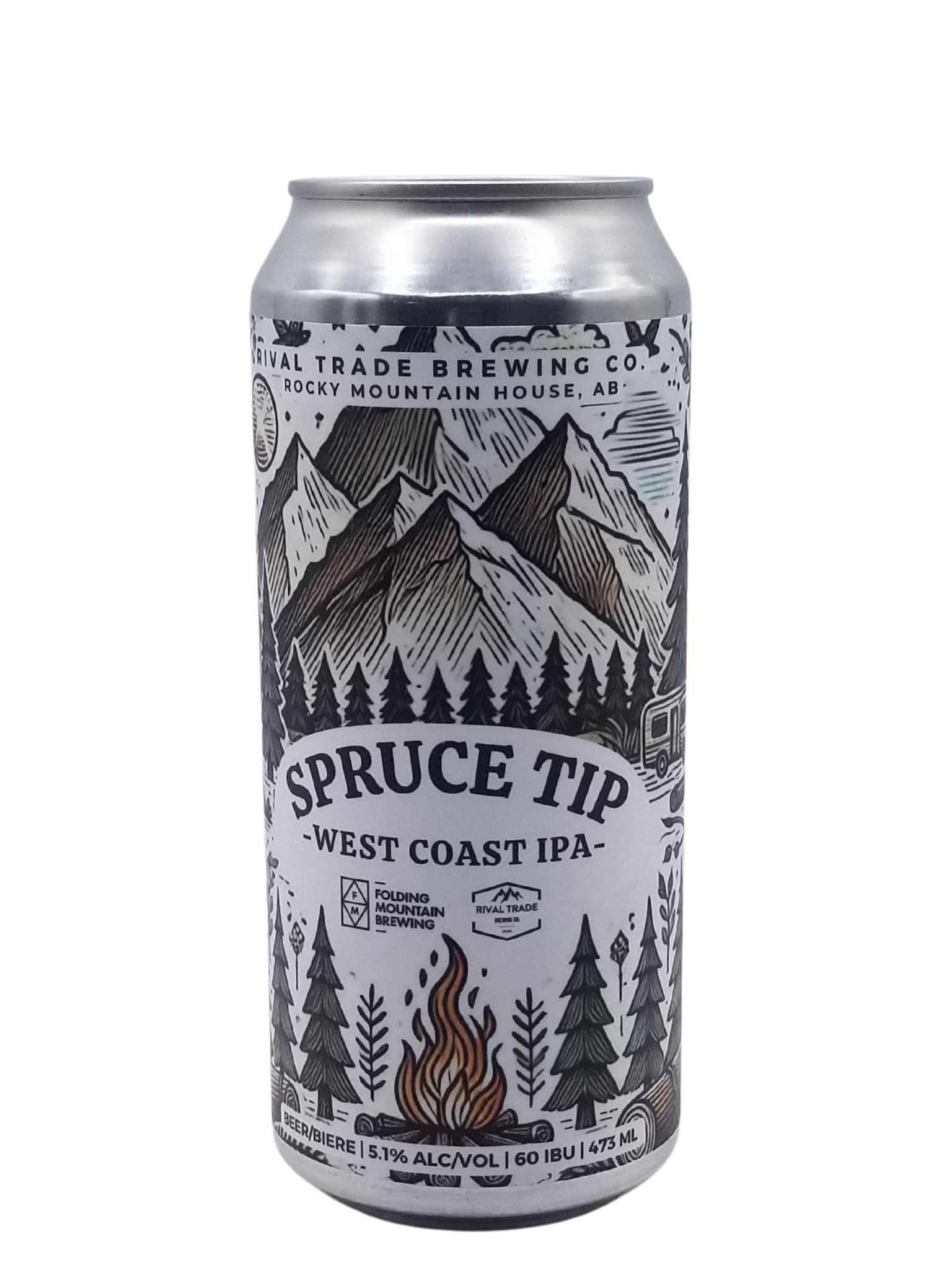Rival Trade Brewing Spruce Tip West Coast IPA 473ml - The Alberta Beer ...