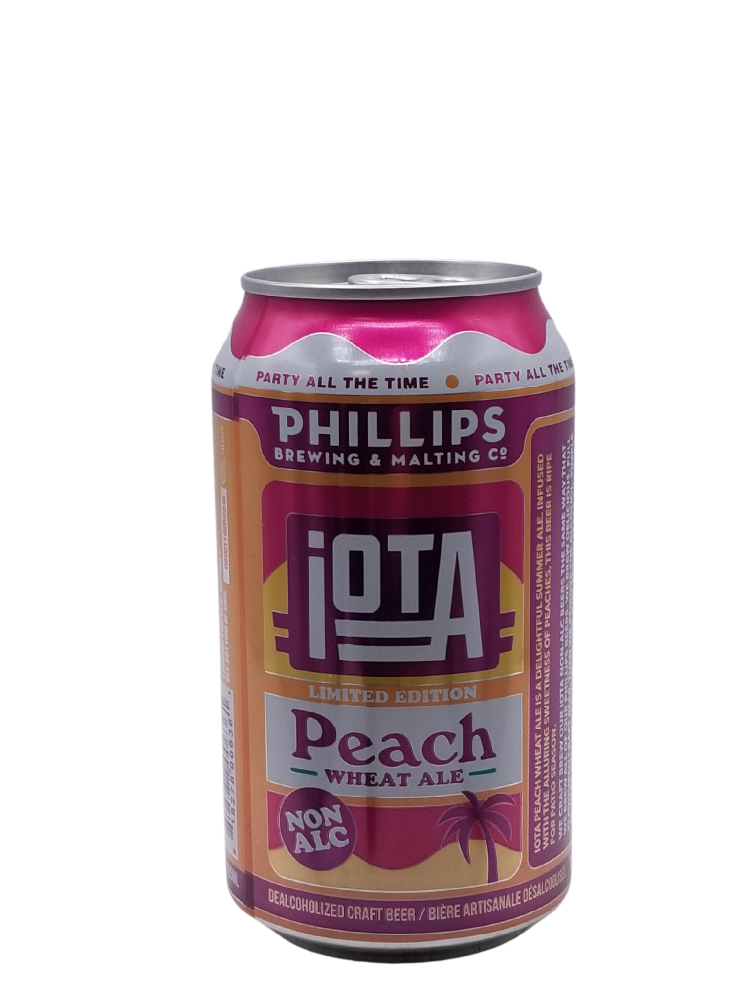 Phillips Brewing IOTA Non-Alcoholic Peach Wheat Ale 355ml - The Alberta ...