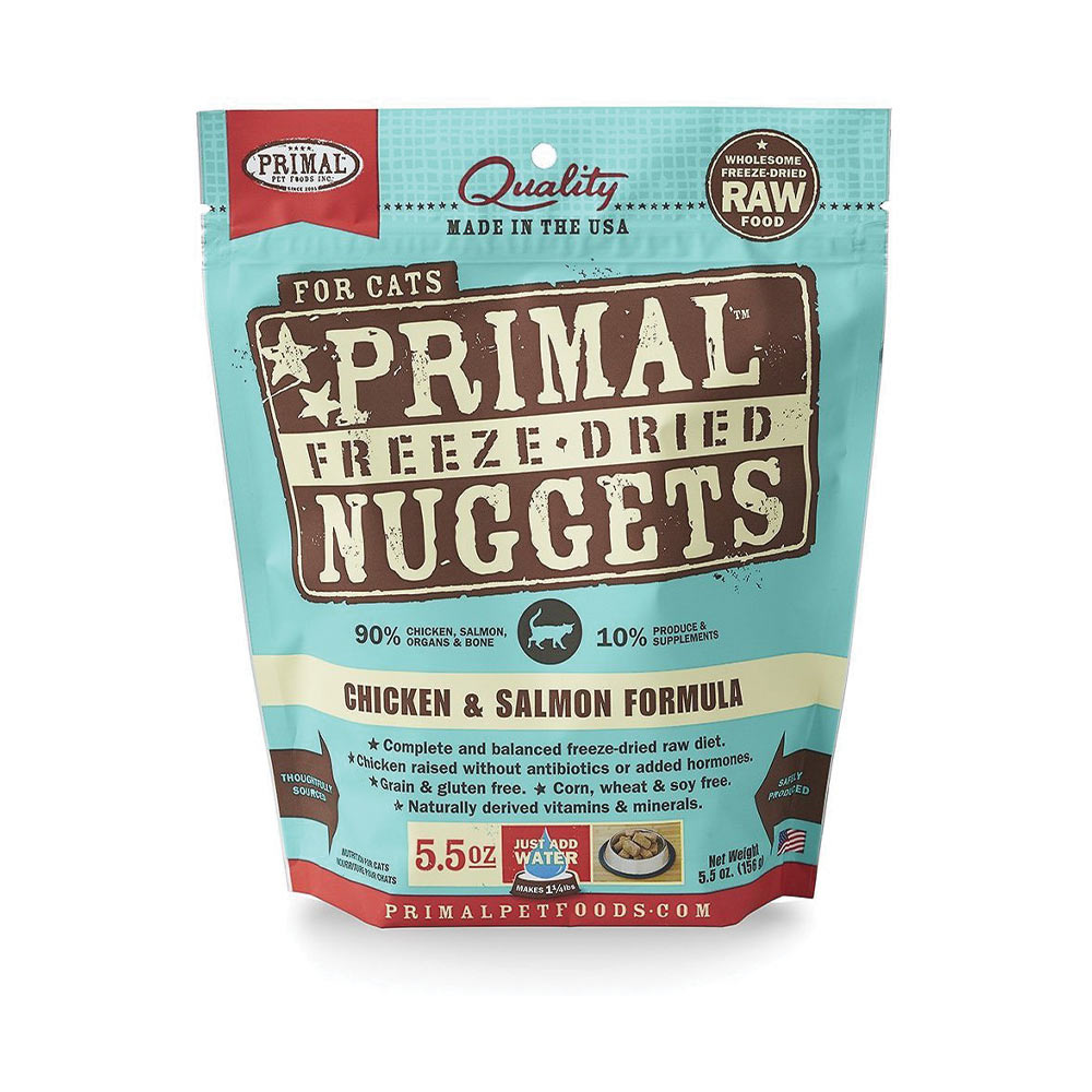 Primal Cat Freeze Dried Chicken/Salmon - Bones Pet Stores