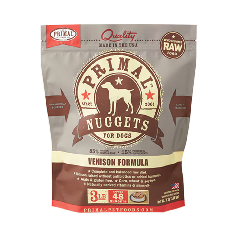 Primal Dog Frozen Venison - Bones Pet Stores