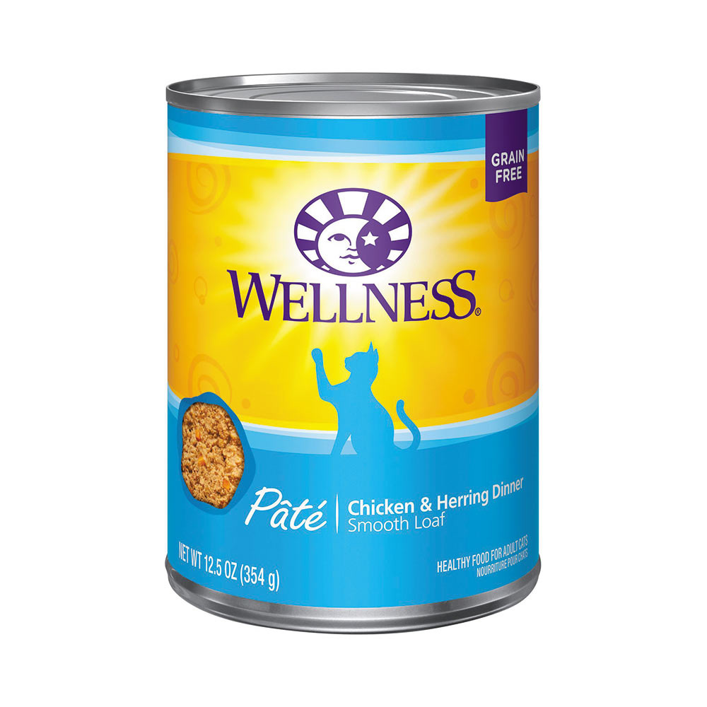 Wellness Cat Pate Chicken & Herring 12.5oz - Bones Pet Stores