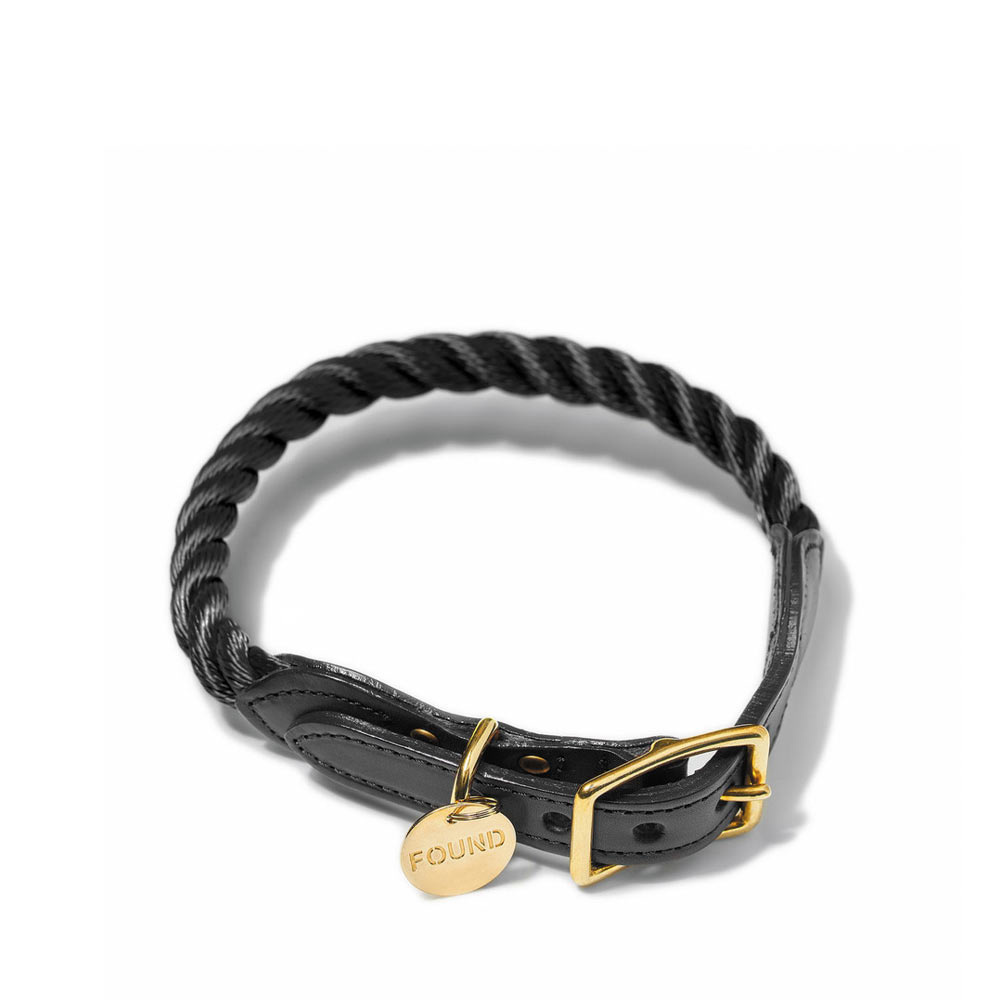 FMA Collar Rope Black - Bones Pet Stores