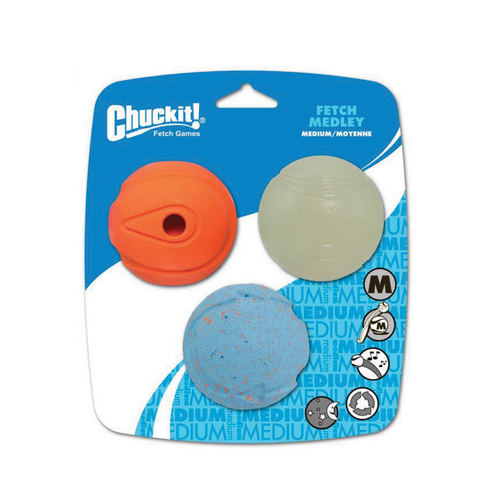 Chuckit Fetch Ball Medley - Bones Pet Stores