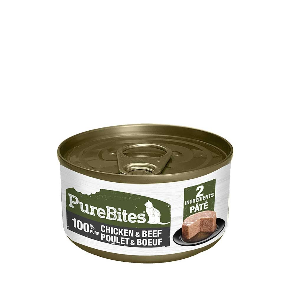 Pure Bites Cat 100% Chicken & Beef Pate 2.5oz - Bones Pet Stores