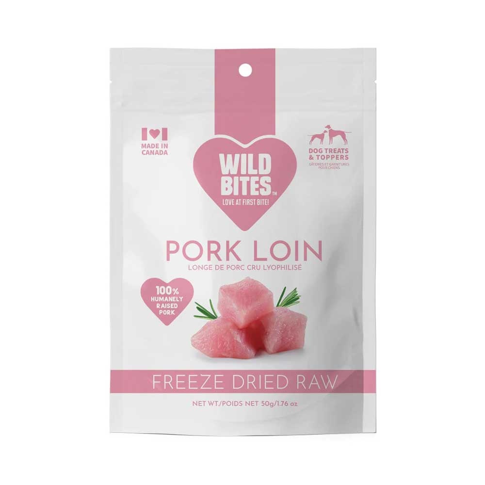 Wild Bites Freeze Dried Pork Loin 50g - Bones Pet Stores