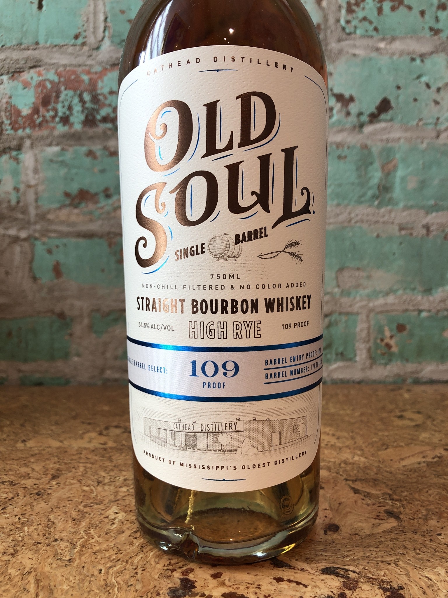 Spirits OLD SOUL SINGLE BARREL HIGH RYE BOURBON - Grande Krewe
