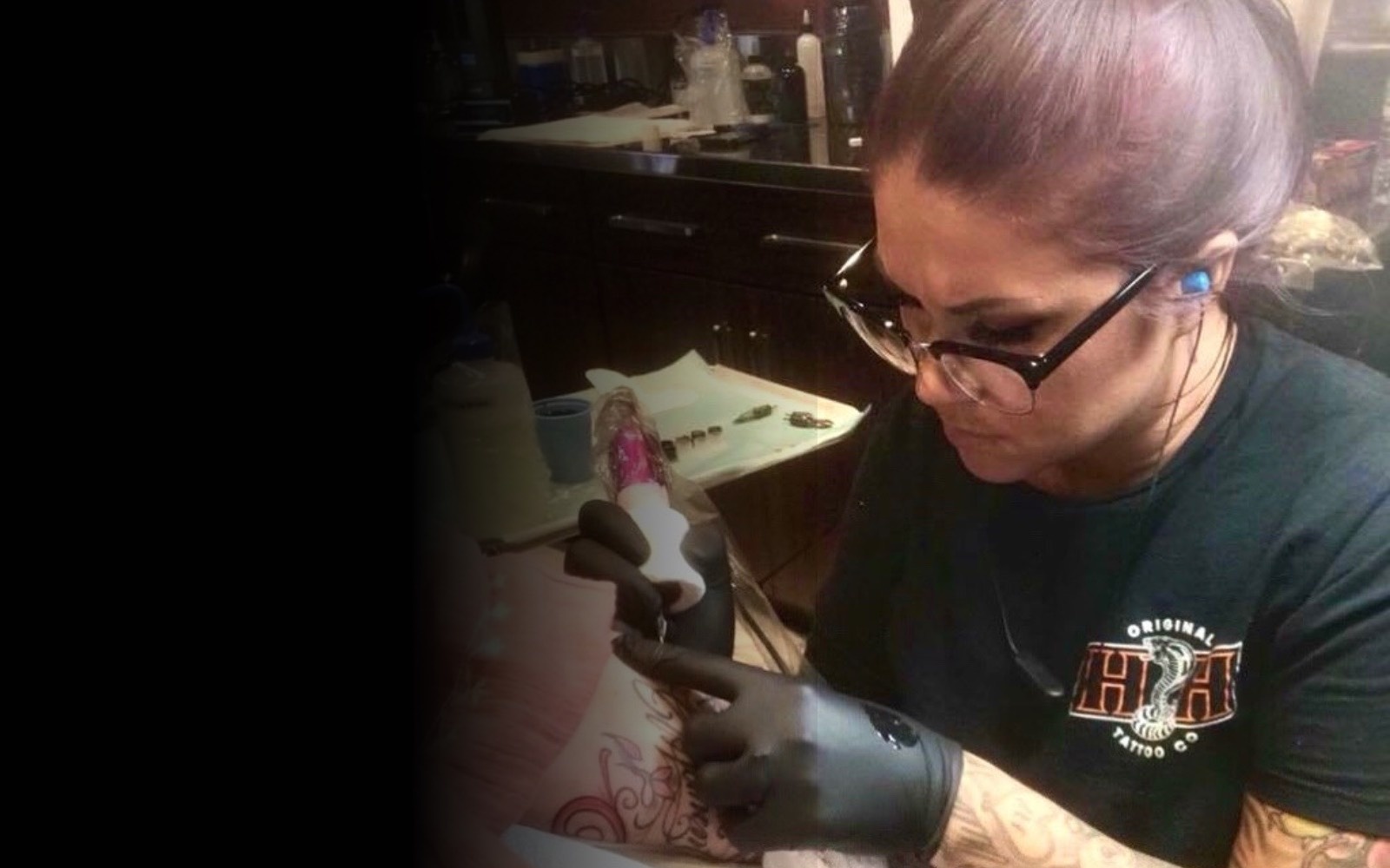 Watercolor with Miss Wild West. - Hart & Huntington Tattoo Co.