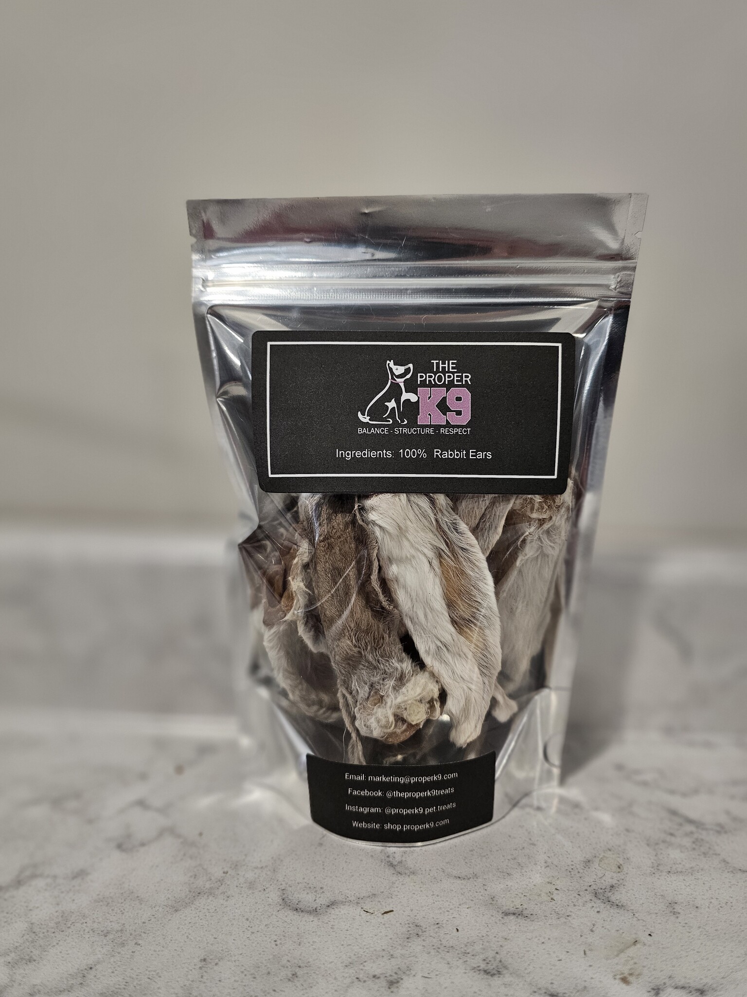 Dehydrated Rabbit Ears (10 pack) - Back To The Bone