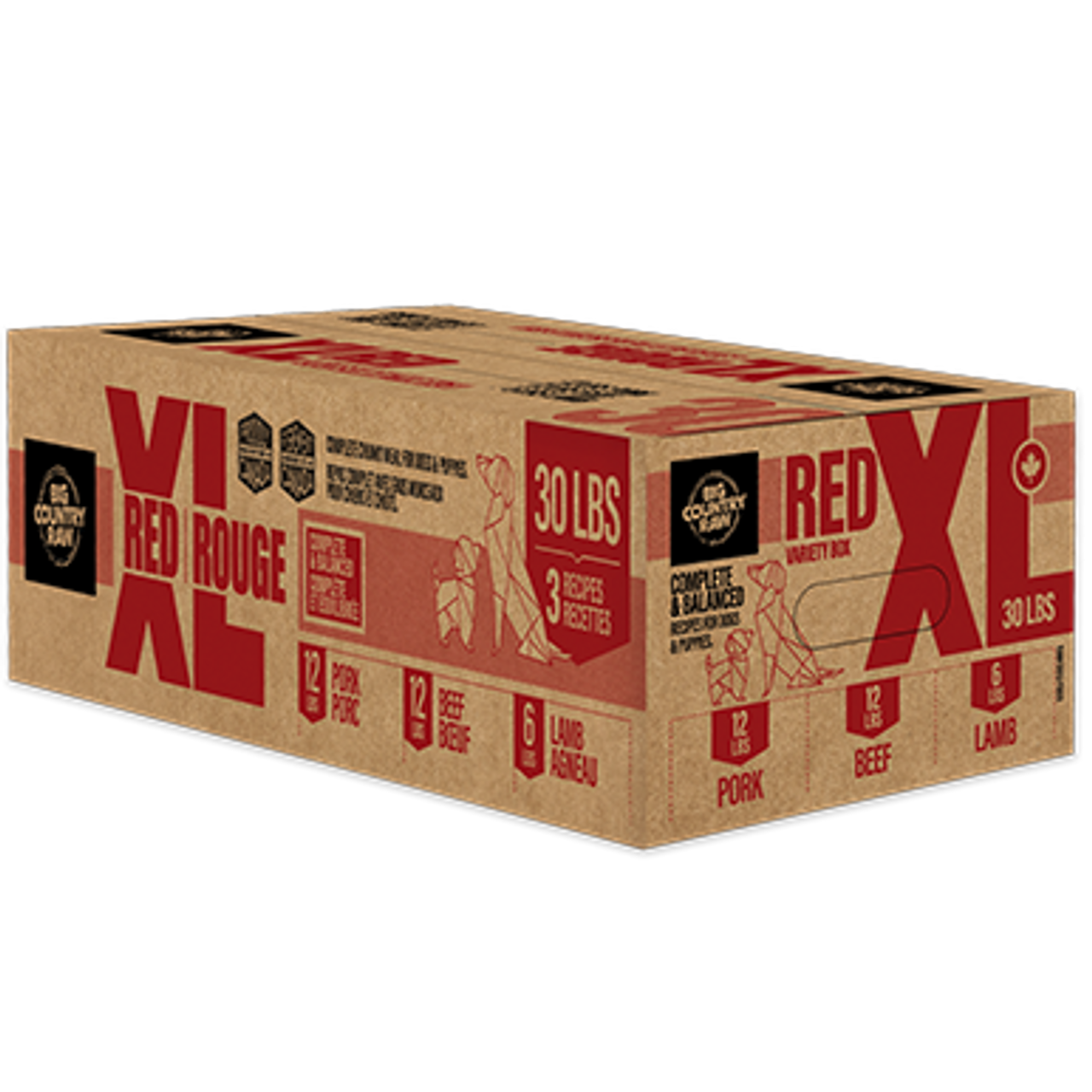 XL Red (20 x 1.5lb pouches) - Back To The Bone