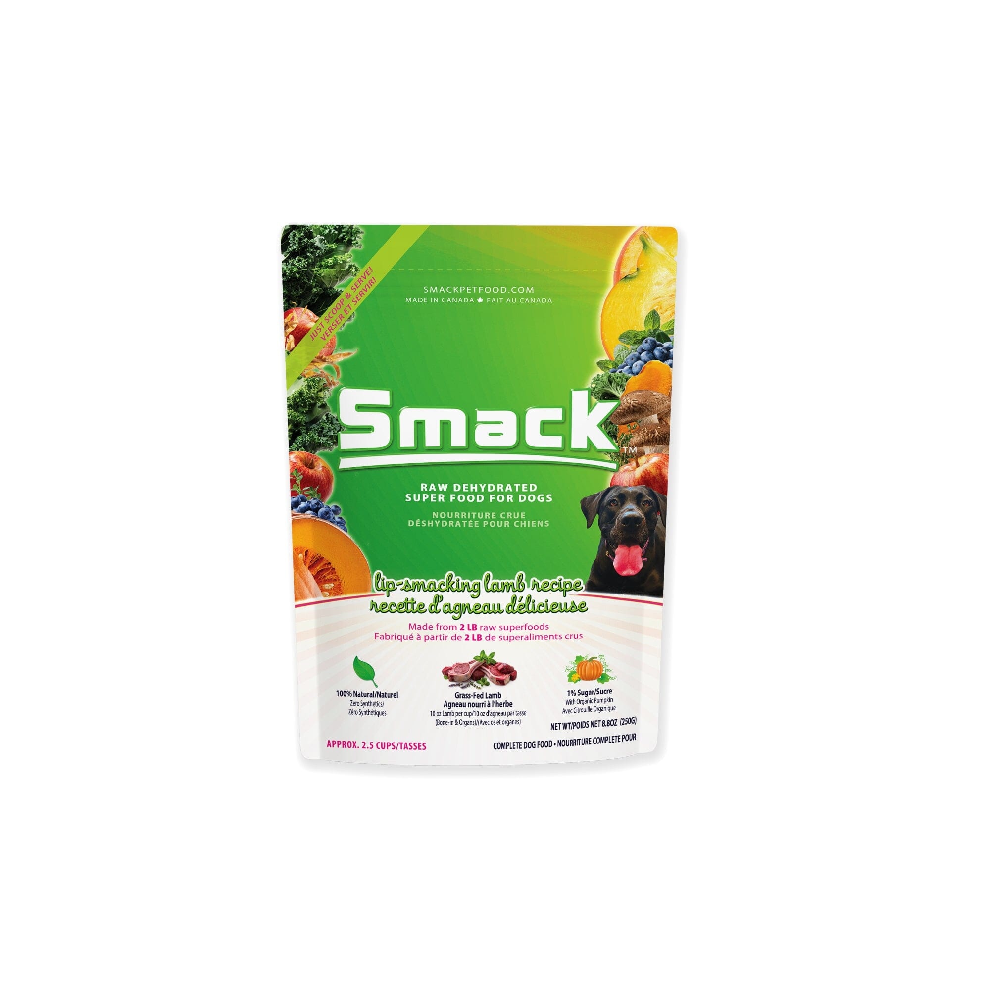 Smack Lip Smacking Lamb Raw Dog Food | Canadian-Made - Back To The Bone