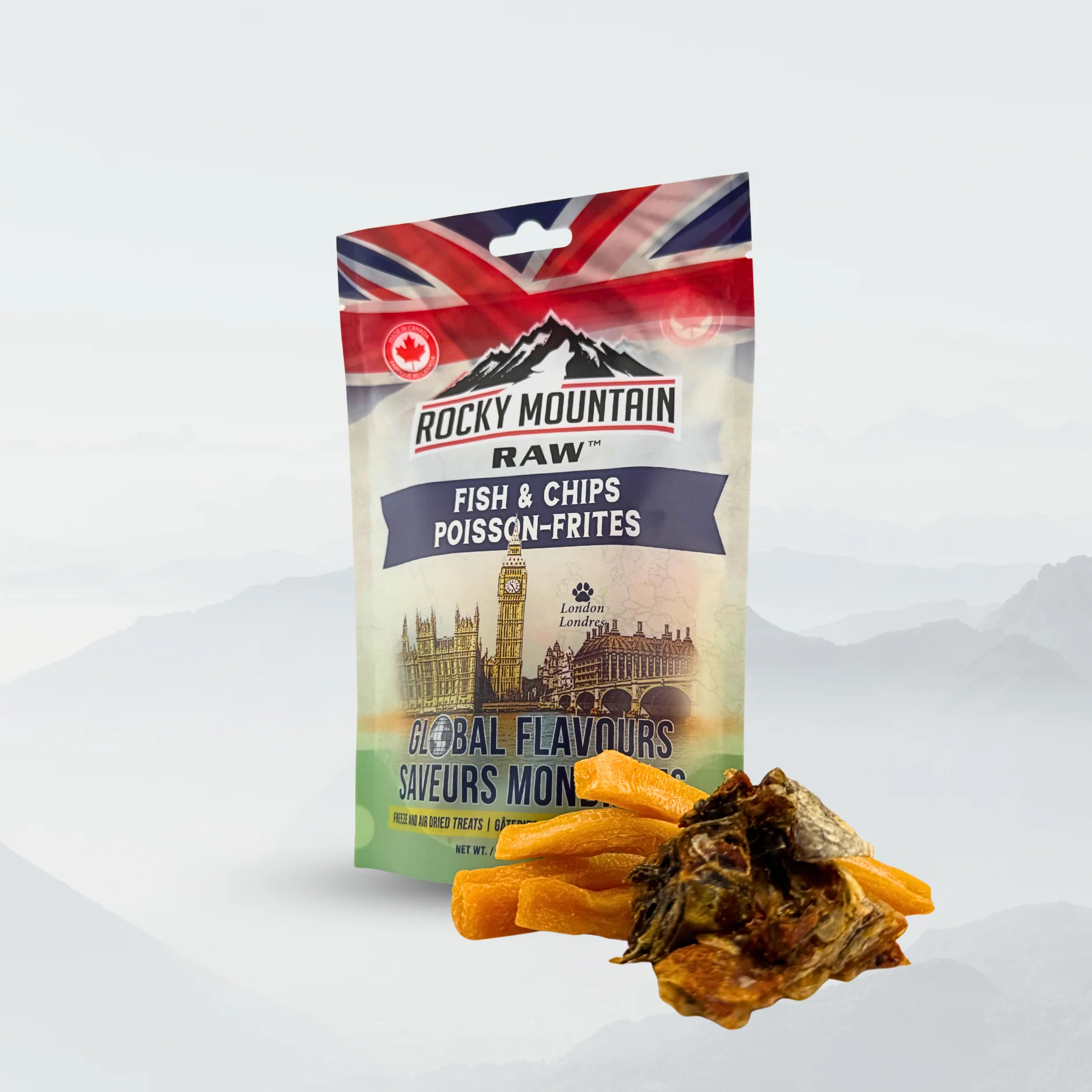 Rocky Mountain Raw British Fish & Chips | Dog Treats - Back To The Bone