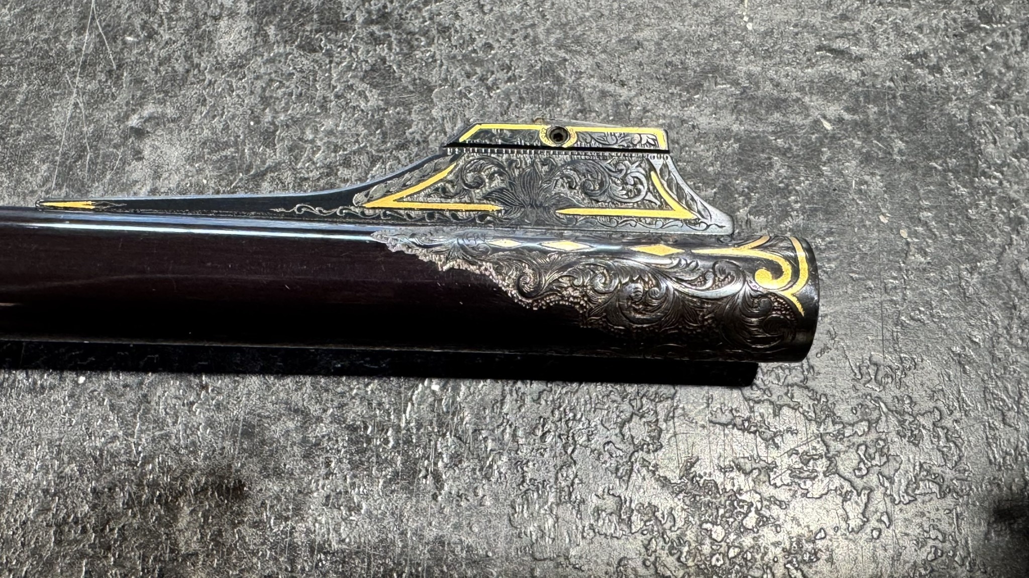 FN Mauser Custom 338-06 Gold Engraved w/Burris 1.5-6 Scope Engraved by ...