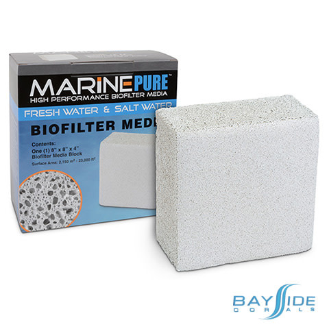 MarinePure Biomedia Block | 8x8x4" - Bayside Corals