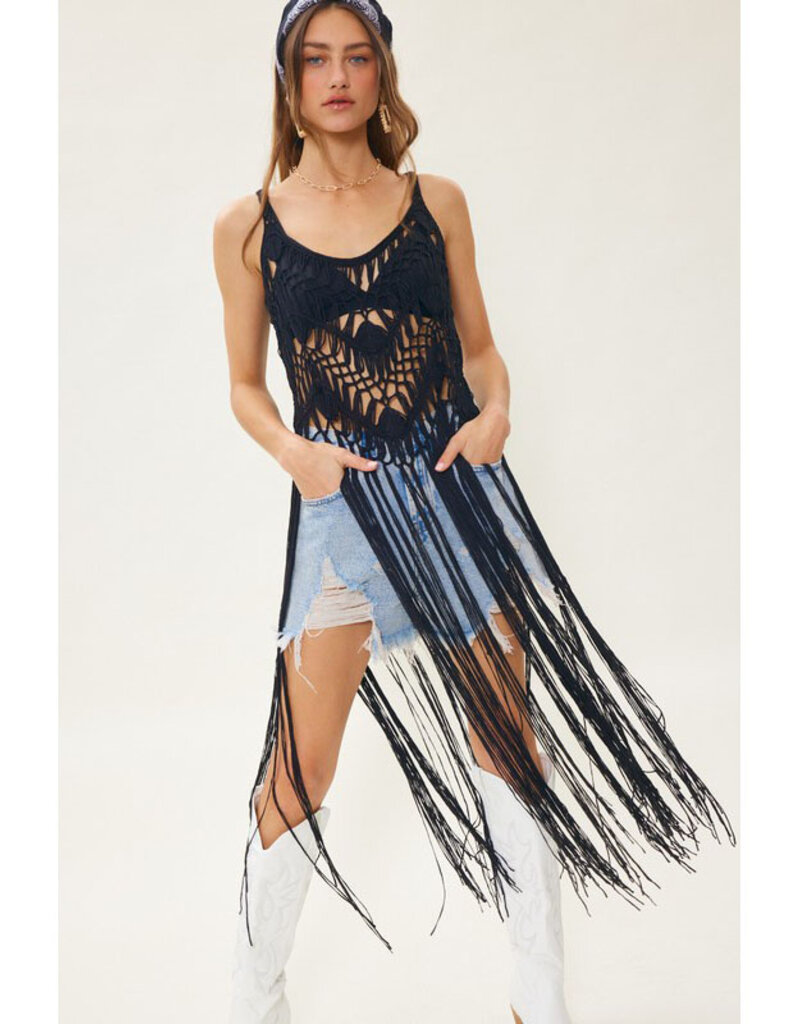 Crochet Fringe Crop Top