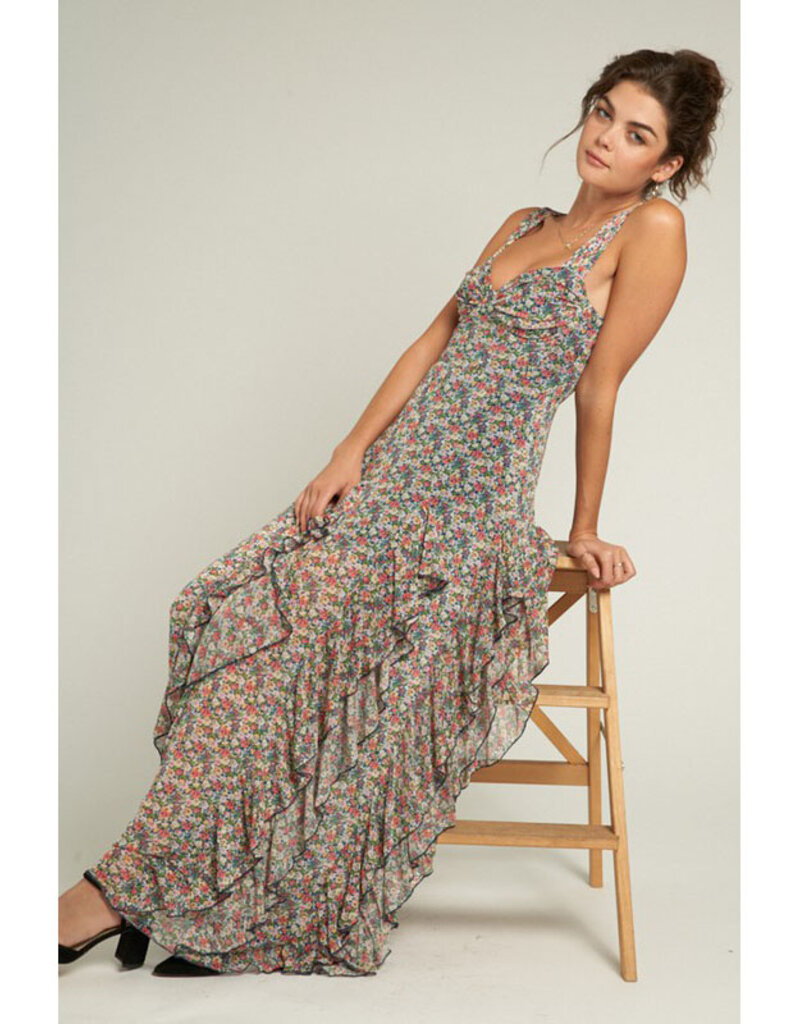 Floral Mesh Maxi Dress at Phoebe Jensen blog