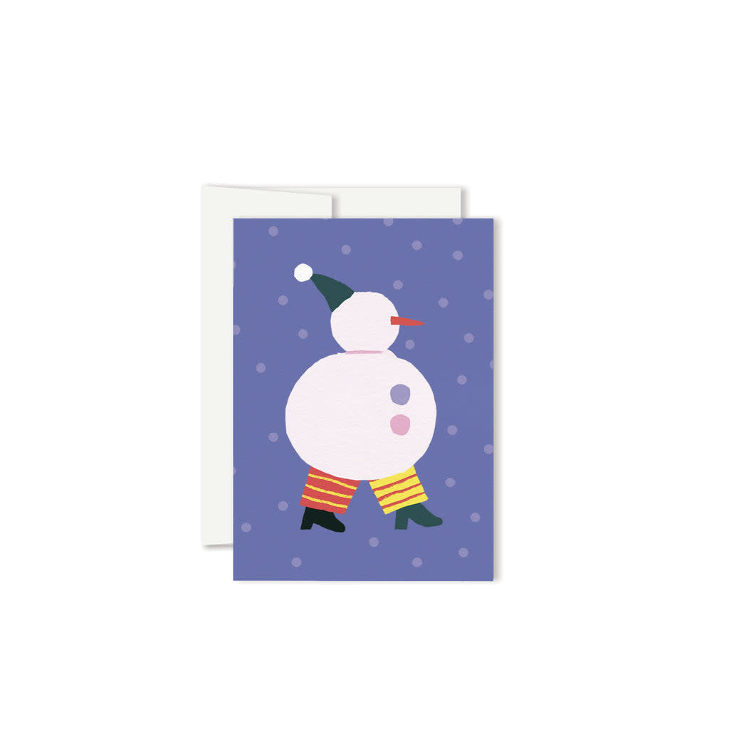 PAPEROLE- CARTE DE SOUHAITS MINI - BONHOMME - Boutique Patati et Patata
