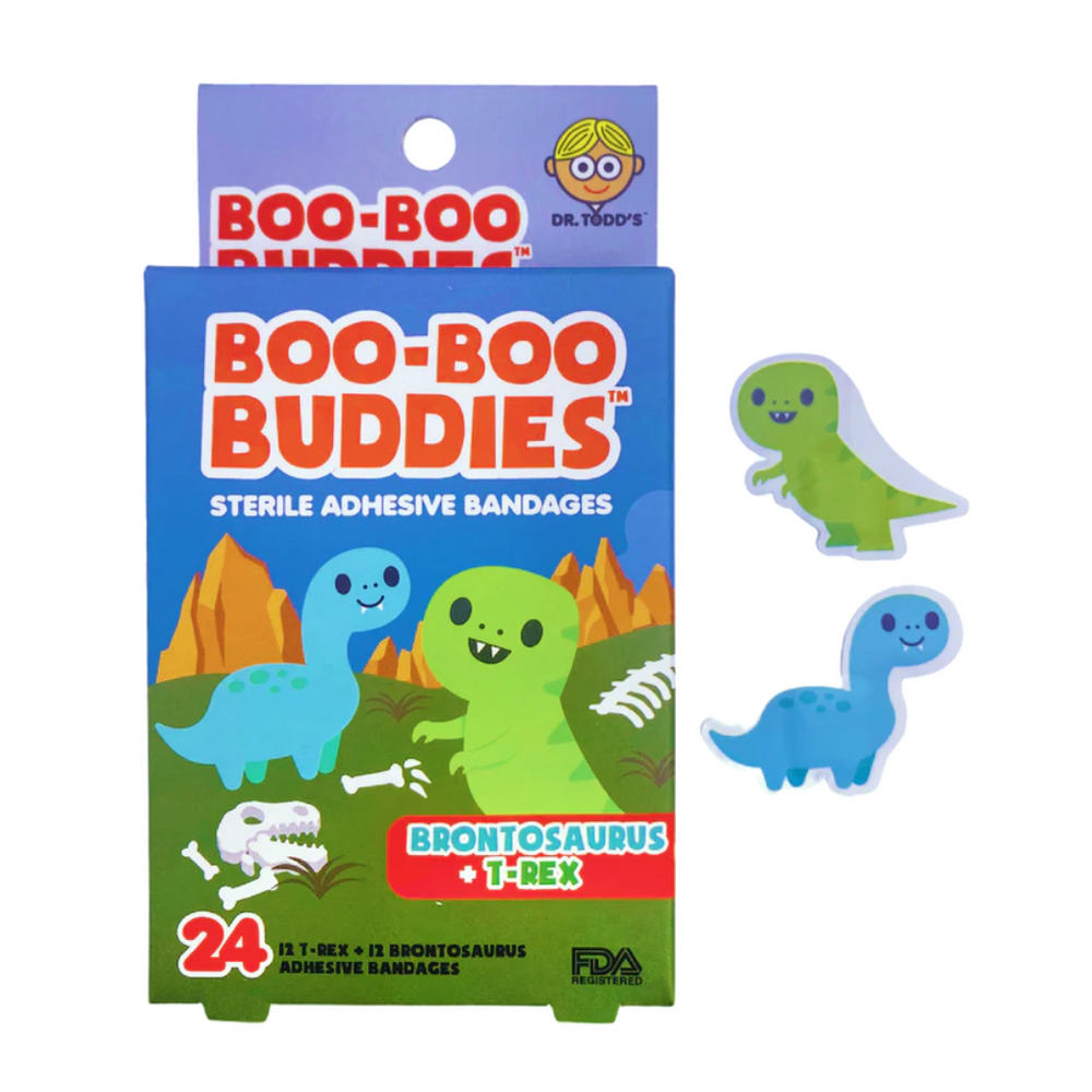 BOO-BOO BUDDIES - BOÎTE DE 24 PANSEMENTS LUDIQUES - BRONTOSAURUS ET T ...