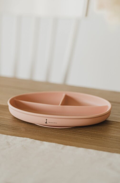 MICASSO & CO - ASSIETTE À SUCCION DIVISÉE - VIEUX ROSE - Boutique ...