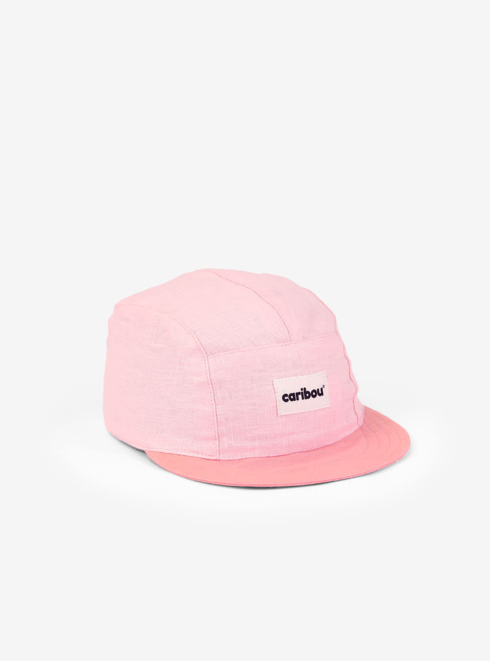 CARIBOU - CASQUETTE EN LIN - DUO ROSE PÂLE - Boutique Patati & Patata