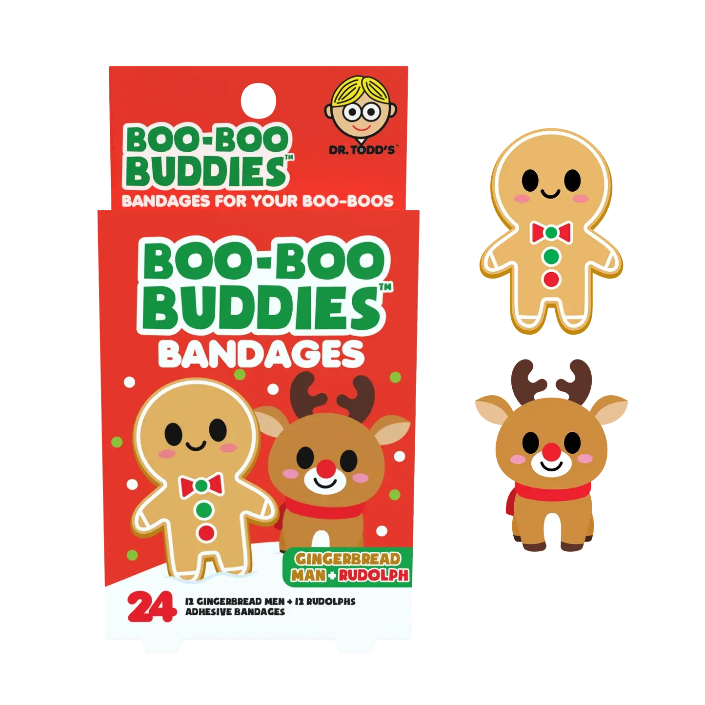 BOO-BOO BUDDIES - BOÎTE DE 24 PANSEMENTS LUDIQUES - PAIN D'ÉPICE ...
