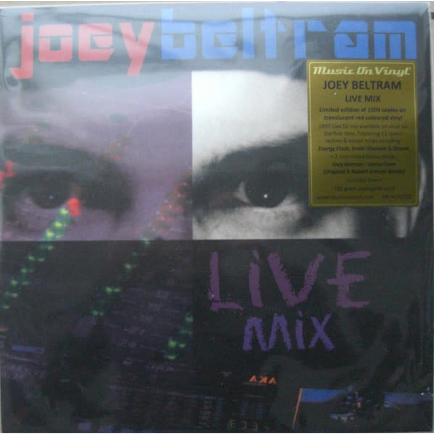 Joey Beltram - Live Mix LP (2023 Music On Vinyl), Limited 1500 ...