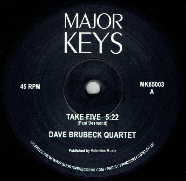 Dave Brubeck Quartet – Take Five 12" (2023, Major Keys) - Play De Record