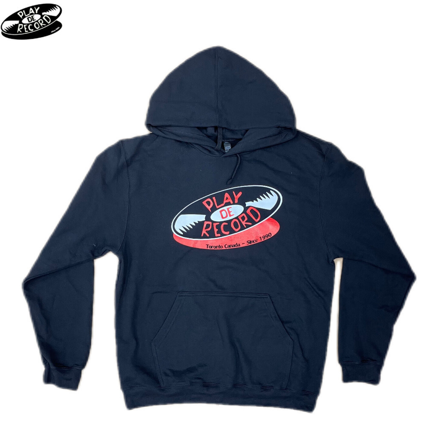 Play De Record Logo Hoodie [BLACK] - Play De Record