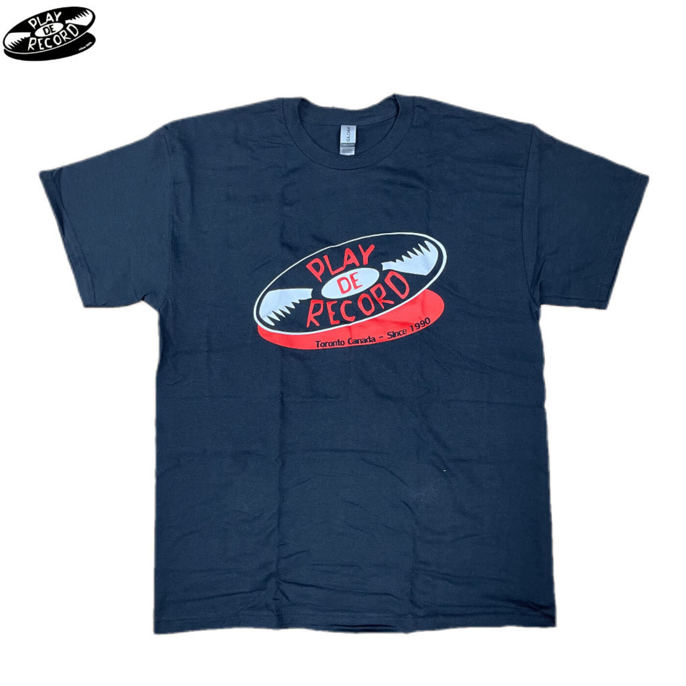 Play De Record Logo T-Shirt [BLACK] - Play De Record