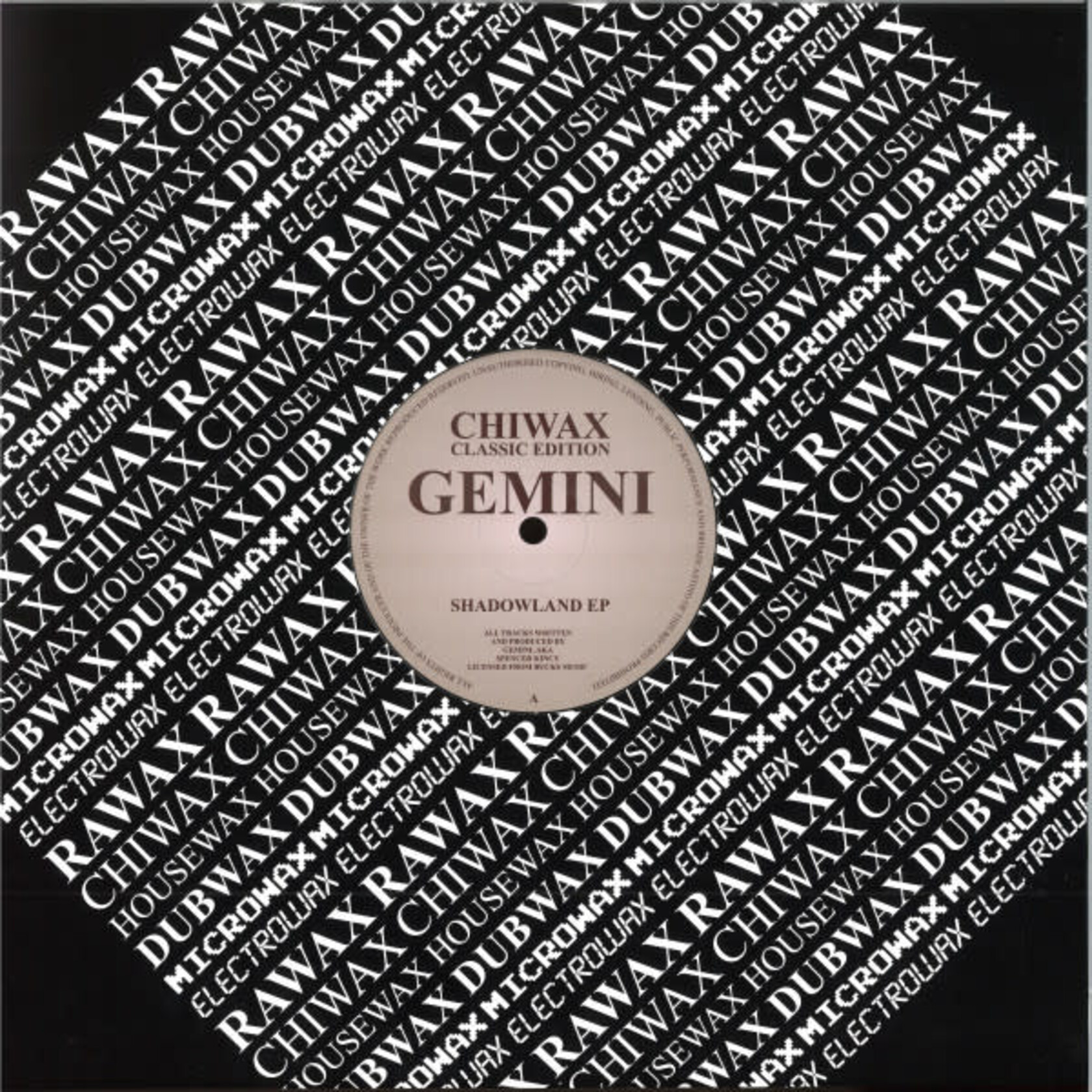Gemini - Shadowland EP 12" (2023 Chiwax Reissue) - Play De Record