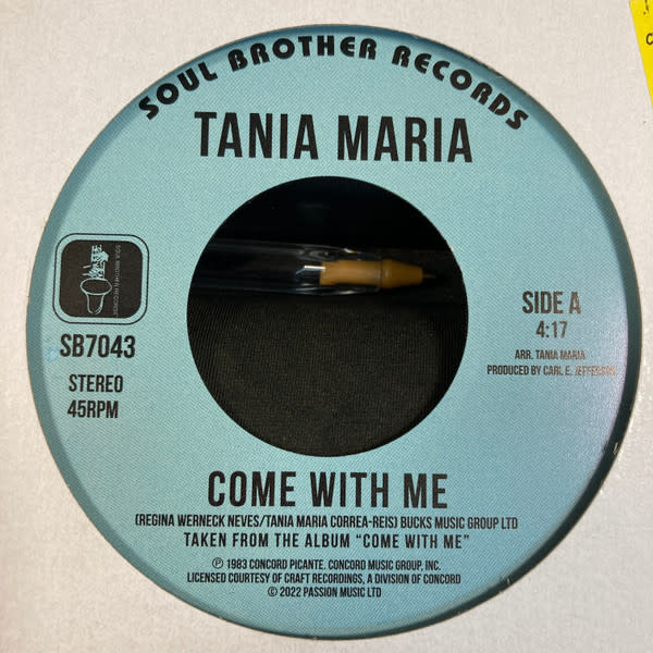 Tania Maria – Come With Me 7" (2025 Repress, Soul Brother Records ...