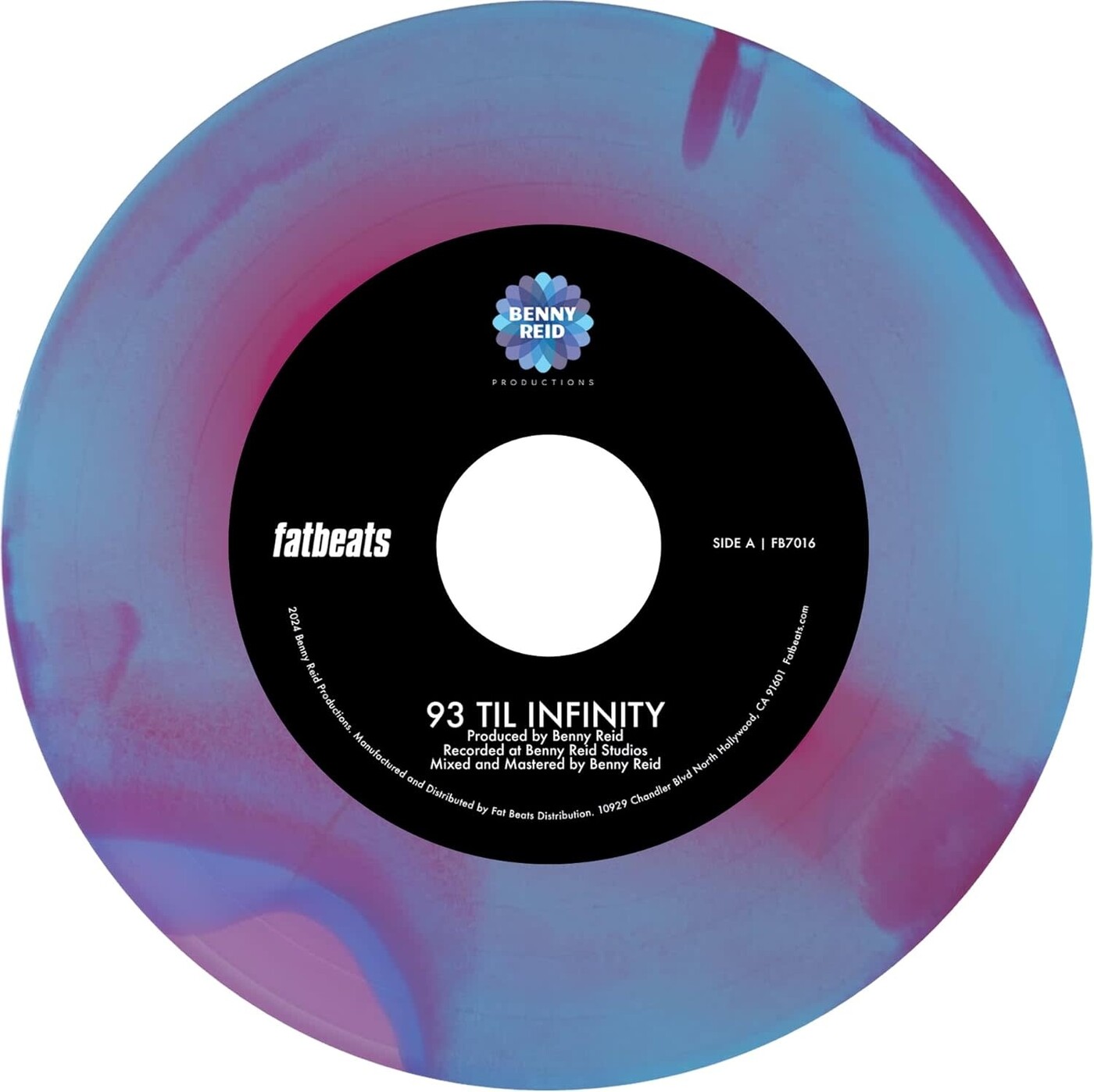 Benny Reid – 93 Til Infinity 7" (2025, Tri-Coloured Swirl Vinyl, Fat ...