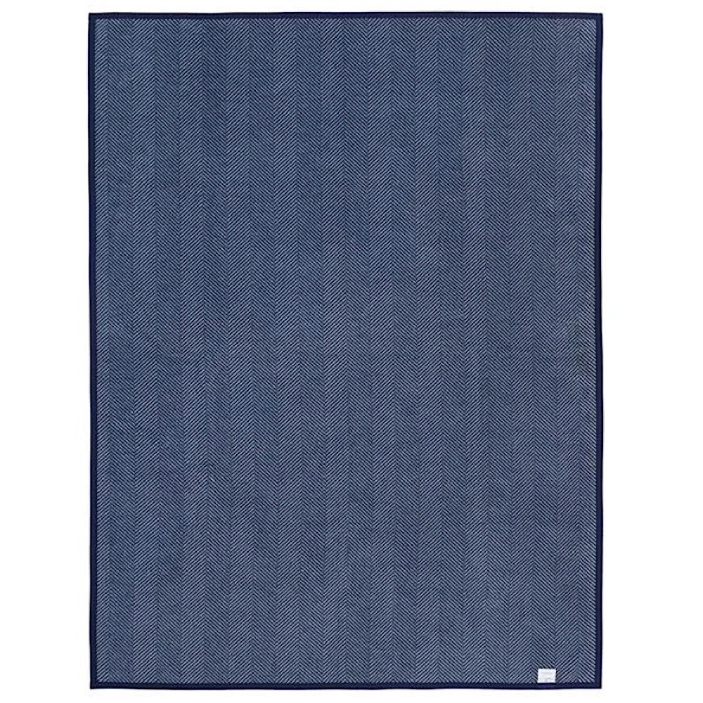 Chappy Wrap Blanket - Harborview Herringbone Navy