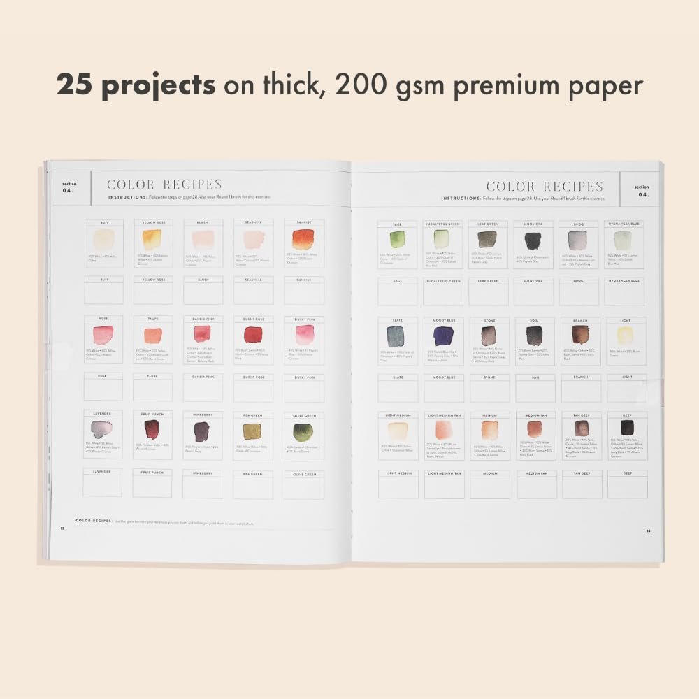 Watercolor Workbook 30 Minute Beginner Projects