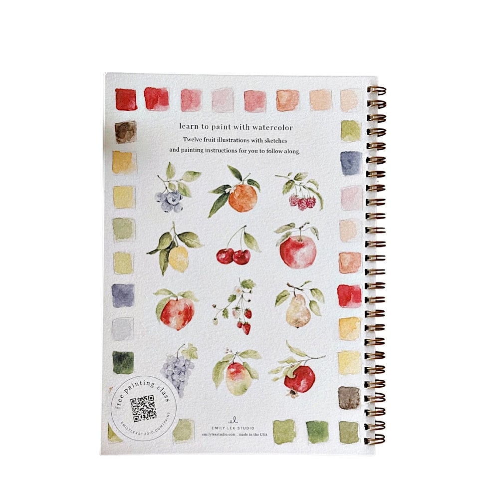 Emily Lex Studio Watercolor Workbook - Fruit