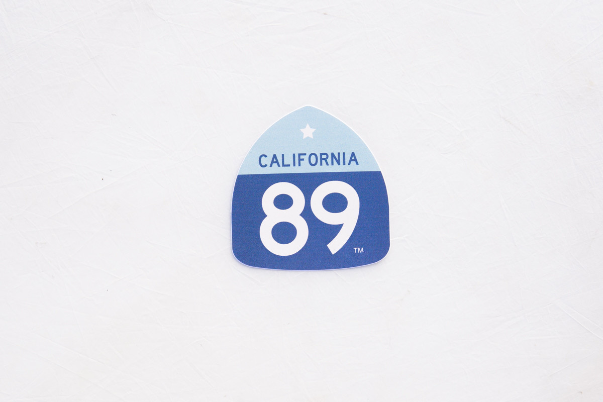 Large Sticker - California 89 Shield - Lt Blue/Dk Blue - California 89