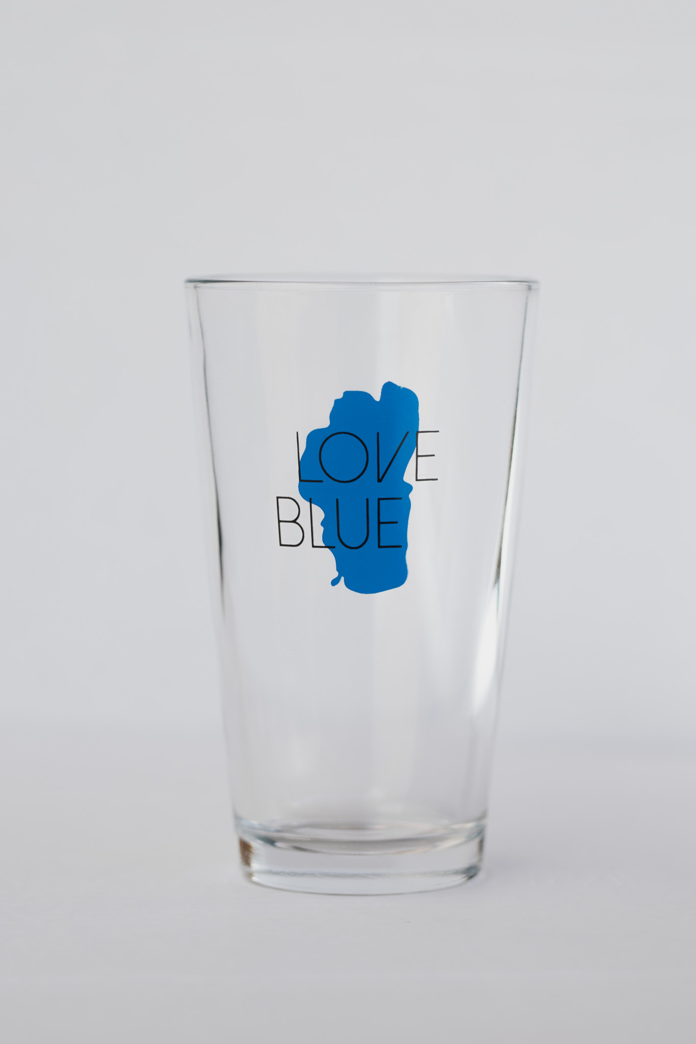 Love Blue Pint Glass - California 89