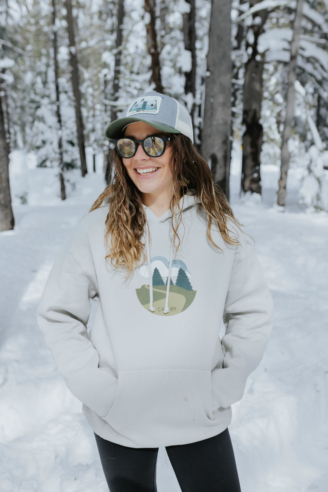 Unisex Winding Road Hoodie - California 89 Unisex Winding Road Hoodie - California 89