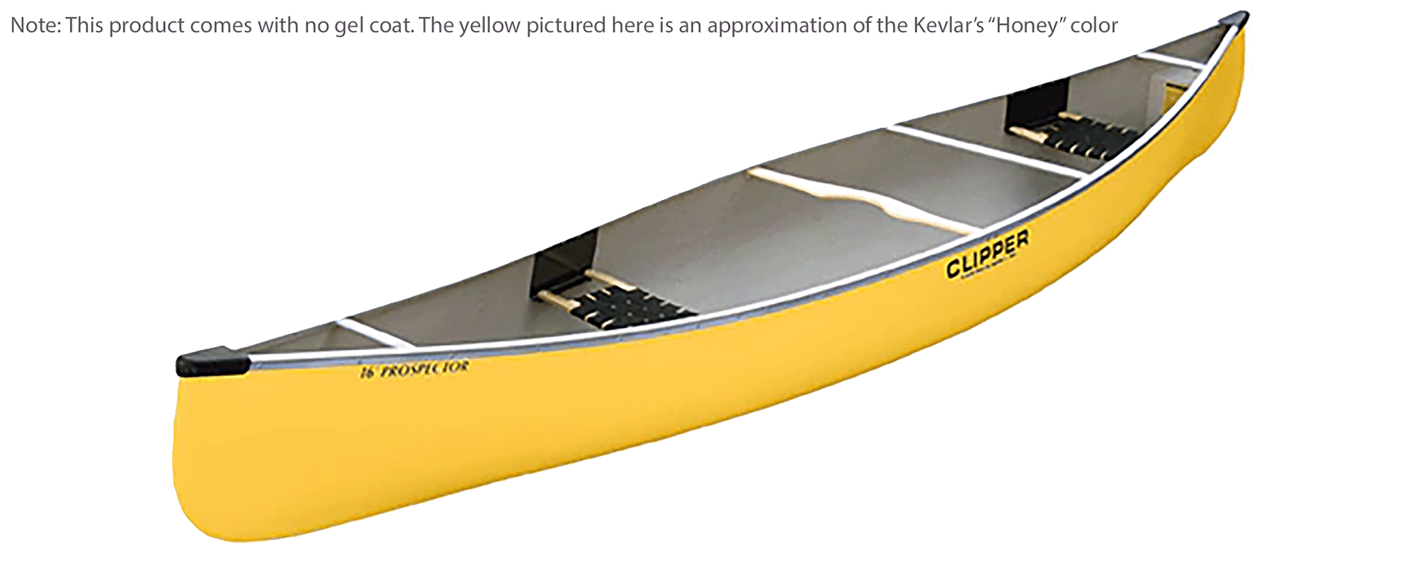 Clipper Canoe Prospector 16 Ultralight Kevlar Clear - Trailhead Paddle ...