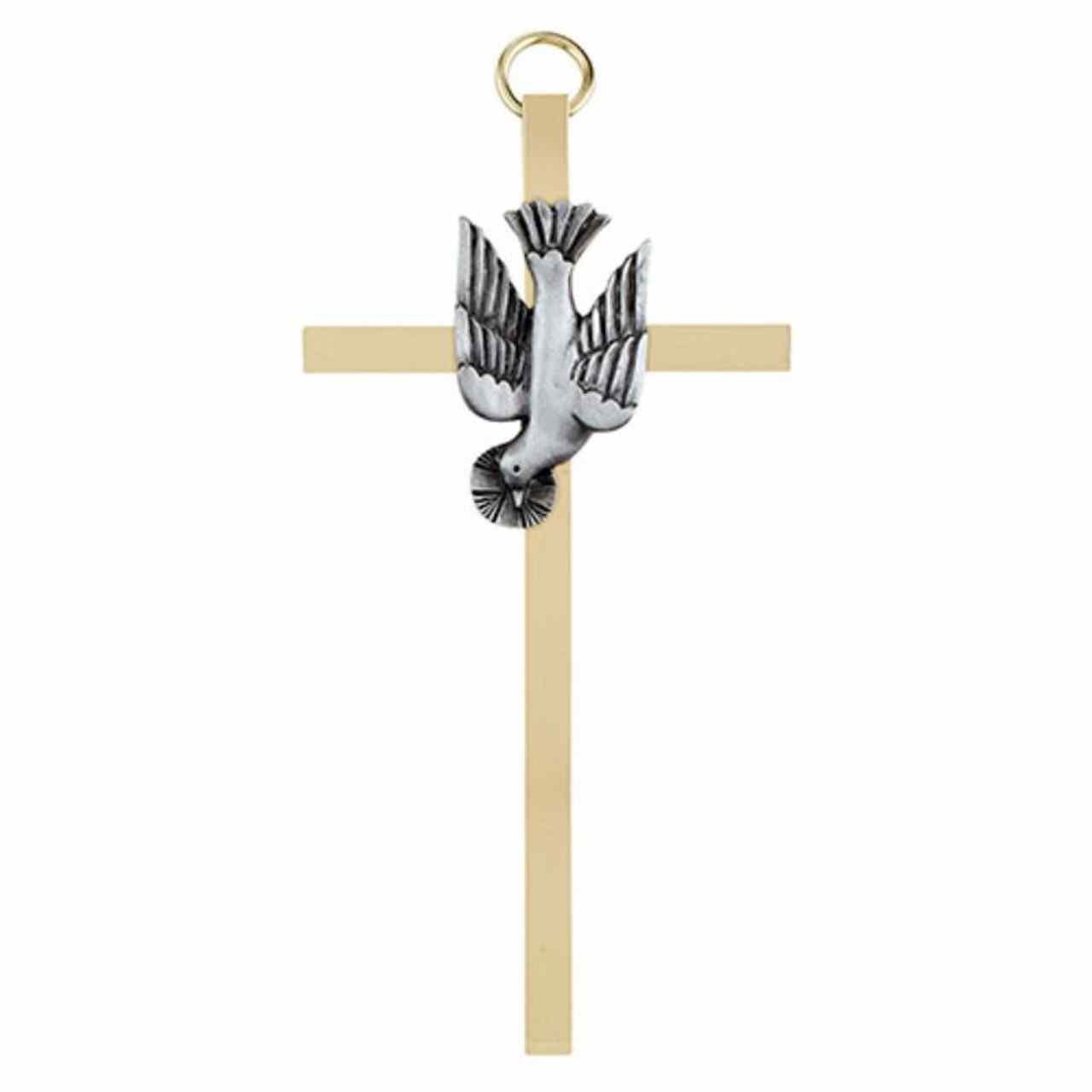 Brass Confirmation Wall Cross - 4.25" - The Cathedral Bookstore
